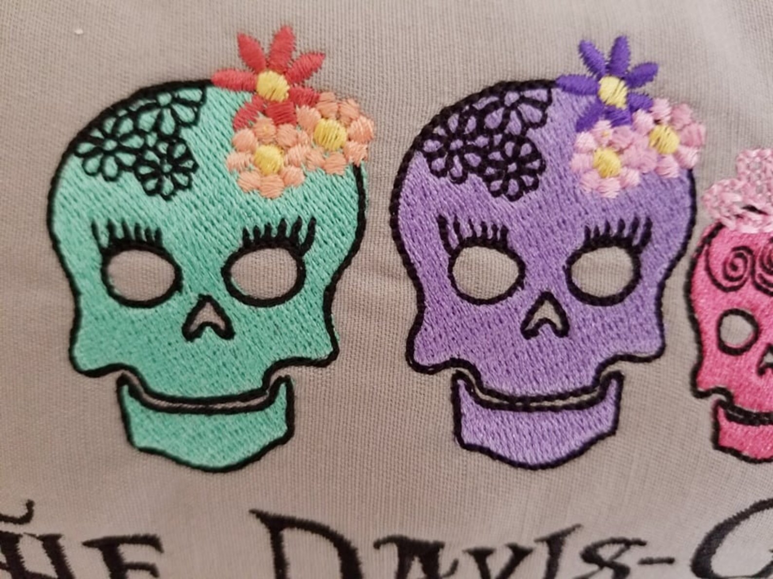 Two Moms Sugar Skull Family Tree Pillow - Gay Pride Family Gift ...
