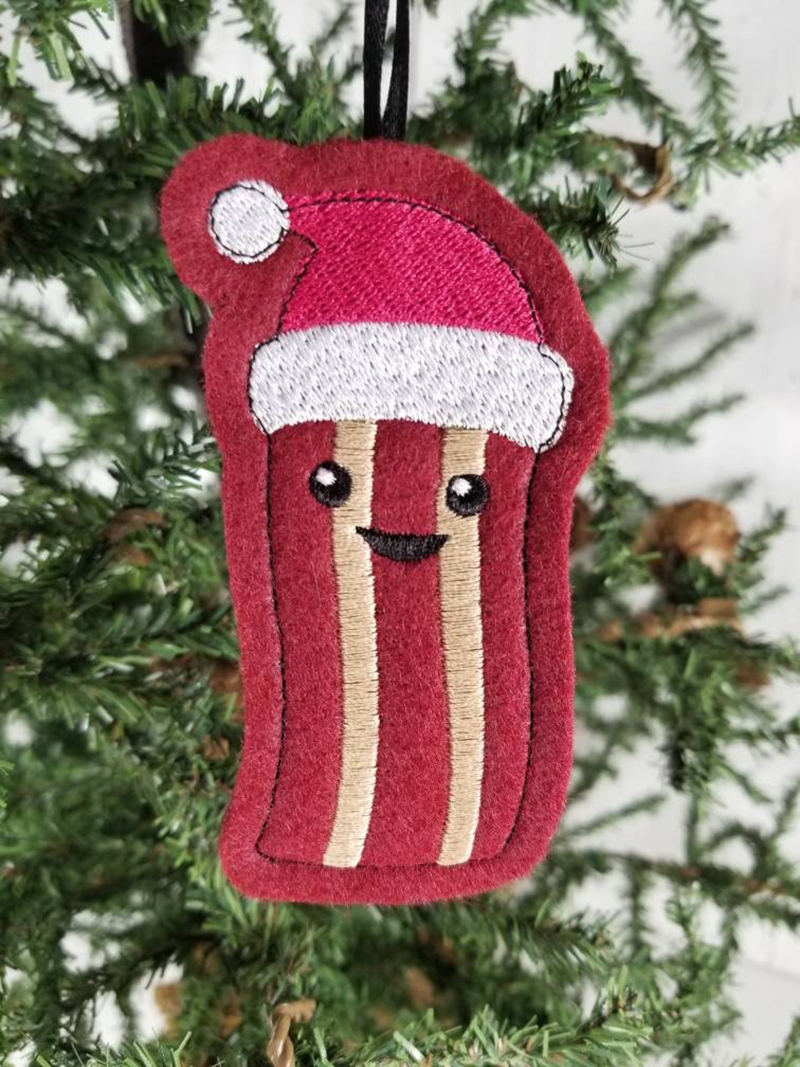 Santa Bacon Christmas Ornament Gift for Chef Christmas - Etsy