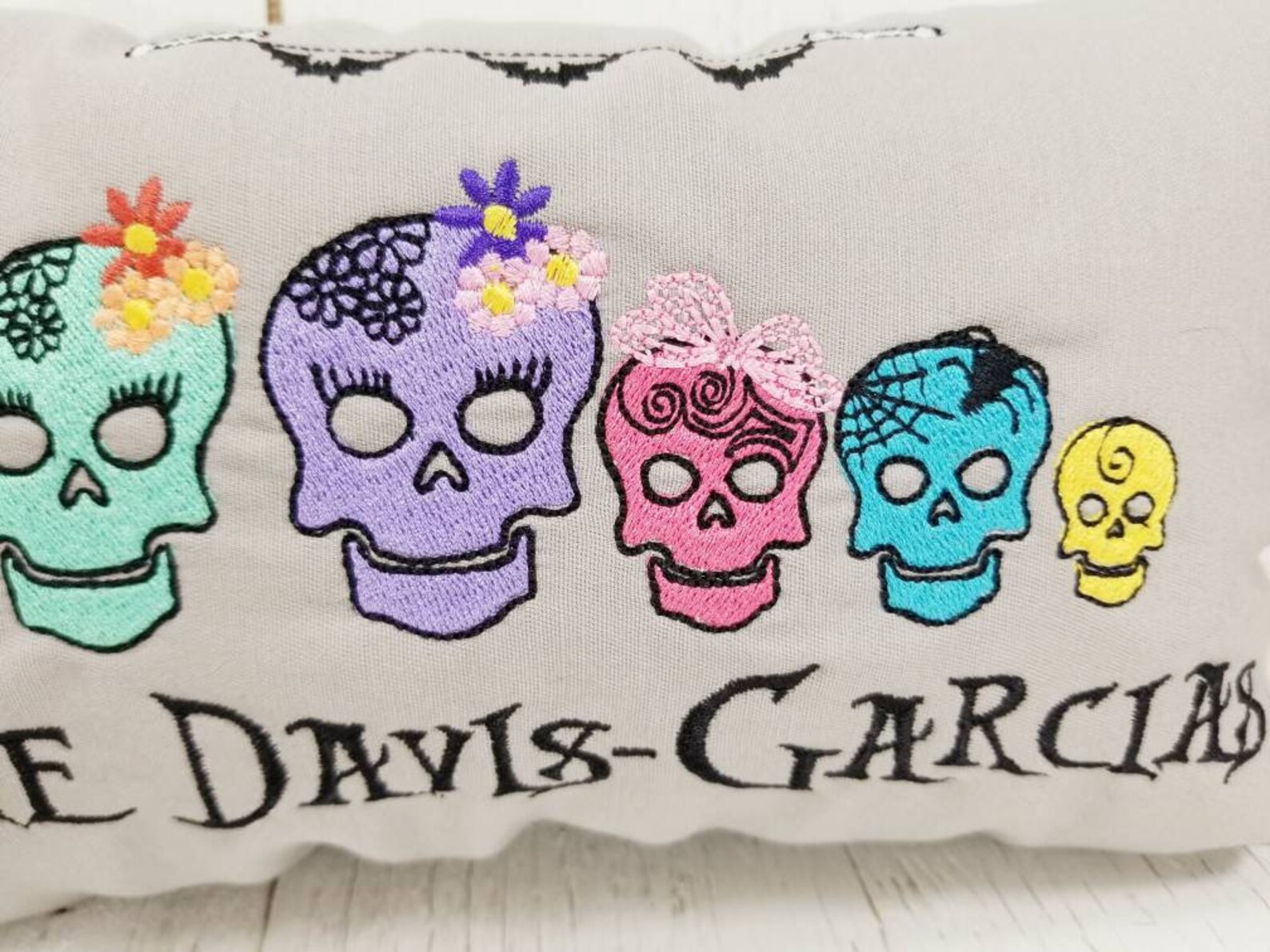 Two Moms Sugar Skull Family Tree Pillow Gay Pride Family | Etsy