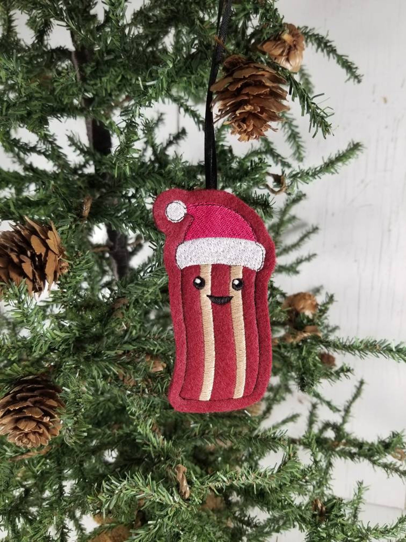 Santa Bacon Christmas Ornament Gift for Chef Christmas - Etsy