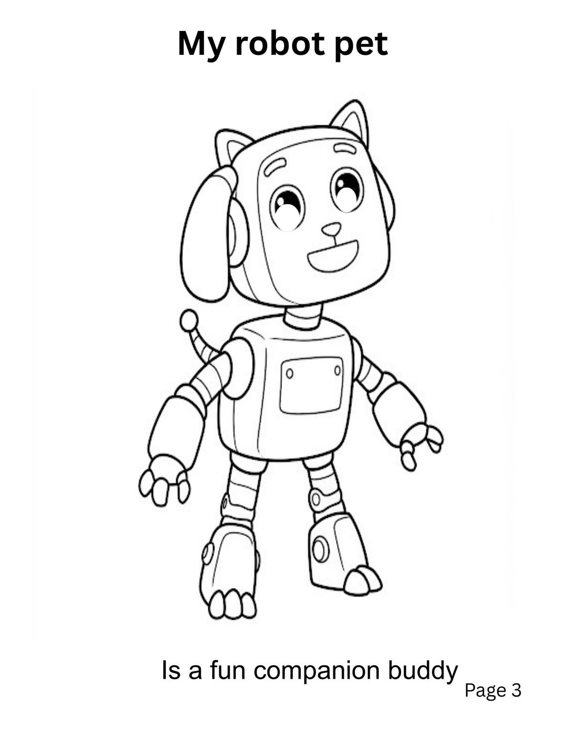 Robots and Helpers: an AI Coloring Book for Children - Etsy