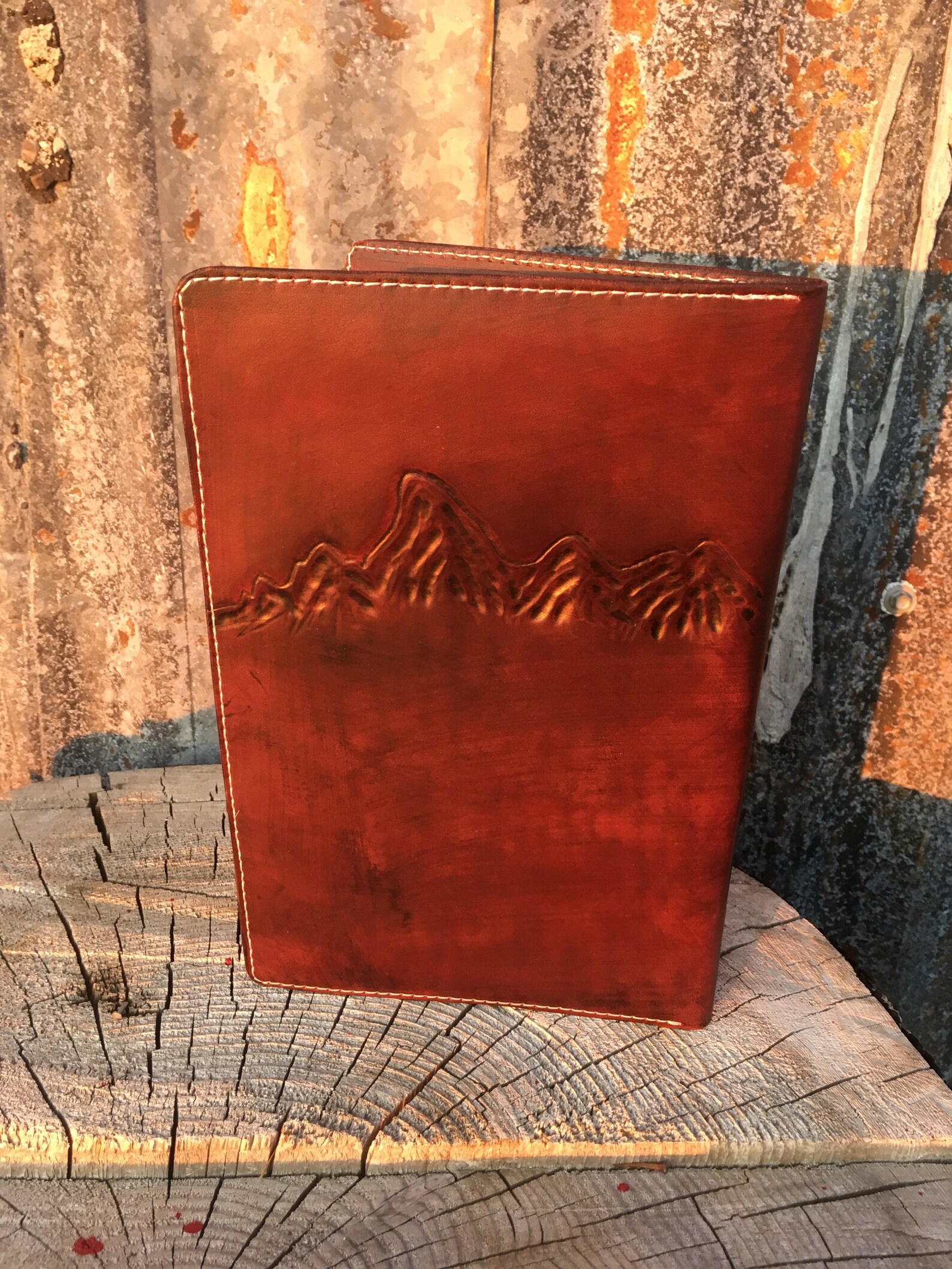 Leather notepad holder | Etsy