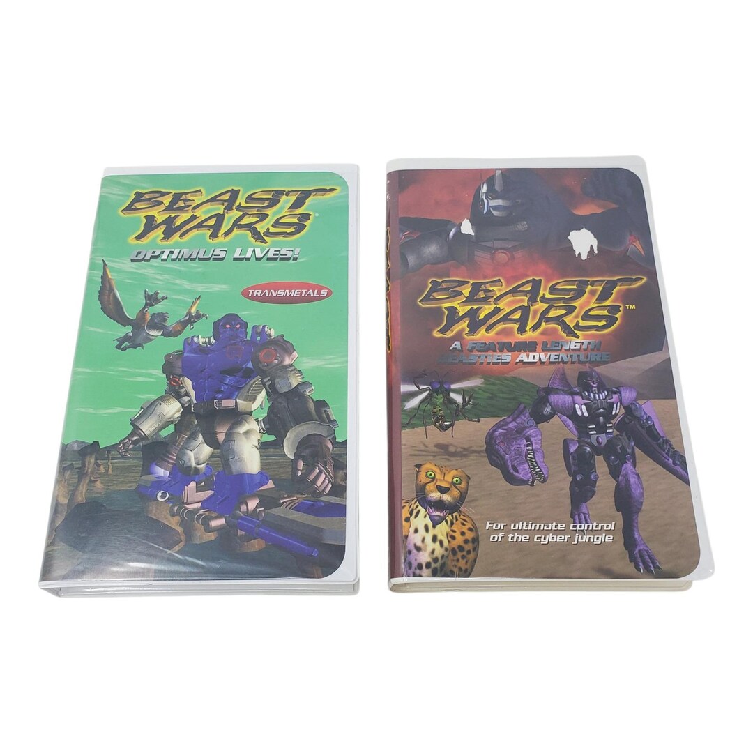 Beast Wars Transformers VHS Lot Optimus Lives Beasties Adventure ...