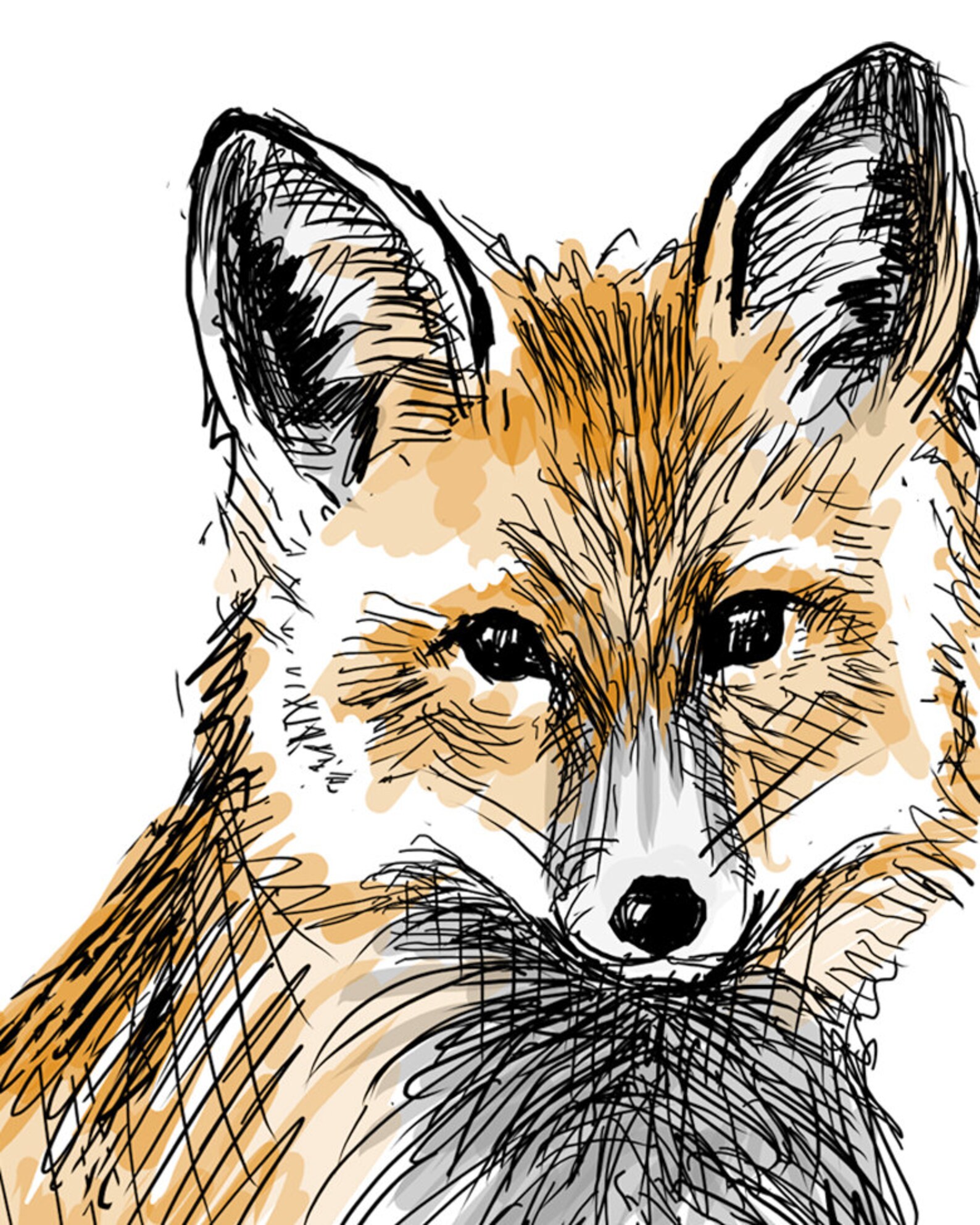 Fox Art Print, Woodland Nursery, Instant Download Printable Art ...