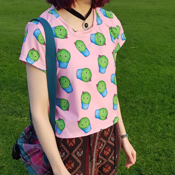 Cactus Crop Top - Etsy