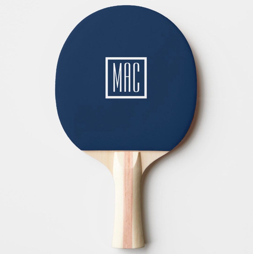 Personalized Custom Navy Blue Ping Pong Paddle - Etsy