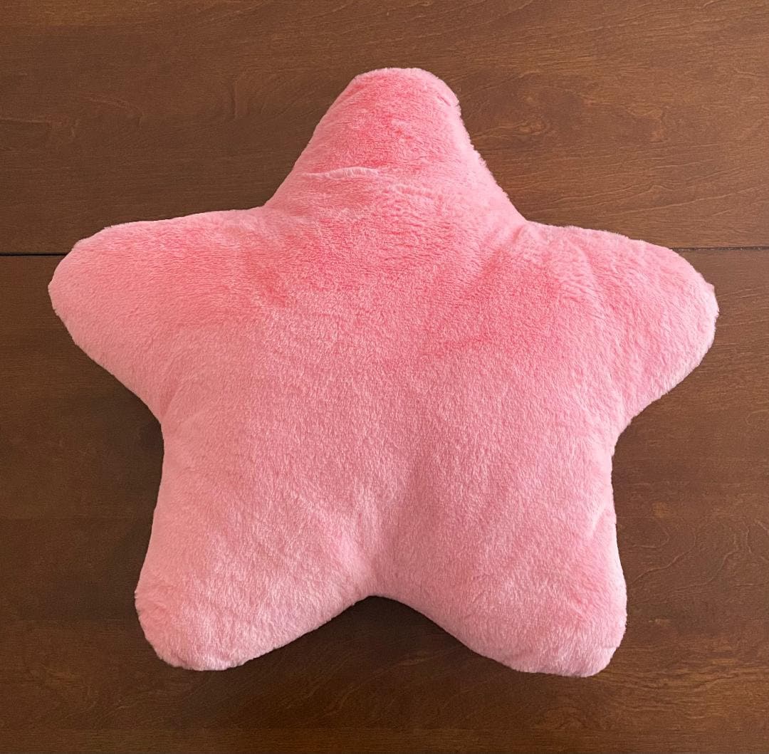 Kawaii Pink Star Plushie - Soft, Plush Fabric, Pillow, Cushion, Home ...
