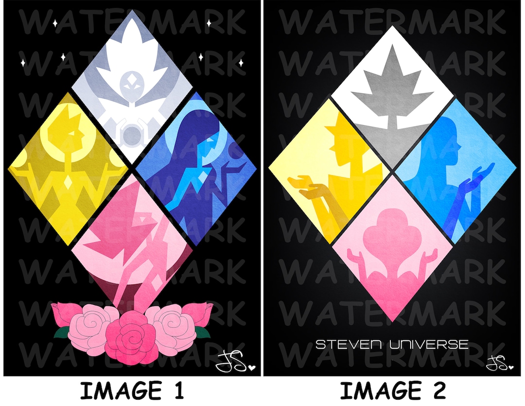 Steven Universe Future Diamond Mural Posters - Etsy