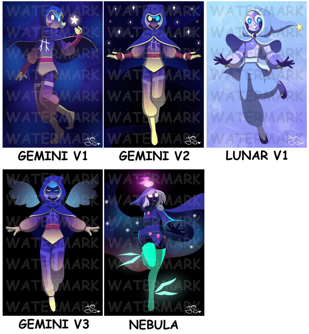 FNAF Lunar and Earth Show: Gemini, Nebula and Lunar Posters (sun and ...
