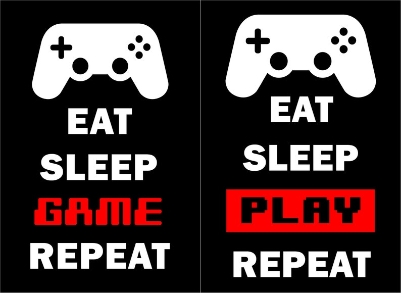 Eat Sleep Game Repeat/Eat Sleep Play Repeat Poster | Etsy Eat Sleep Game Repeat/Eat Sleep Play Repeat Poster | Etsy