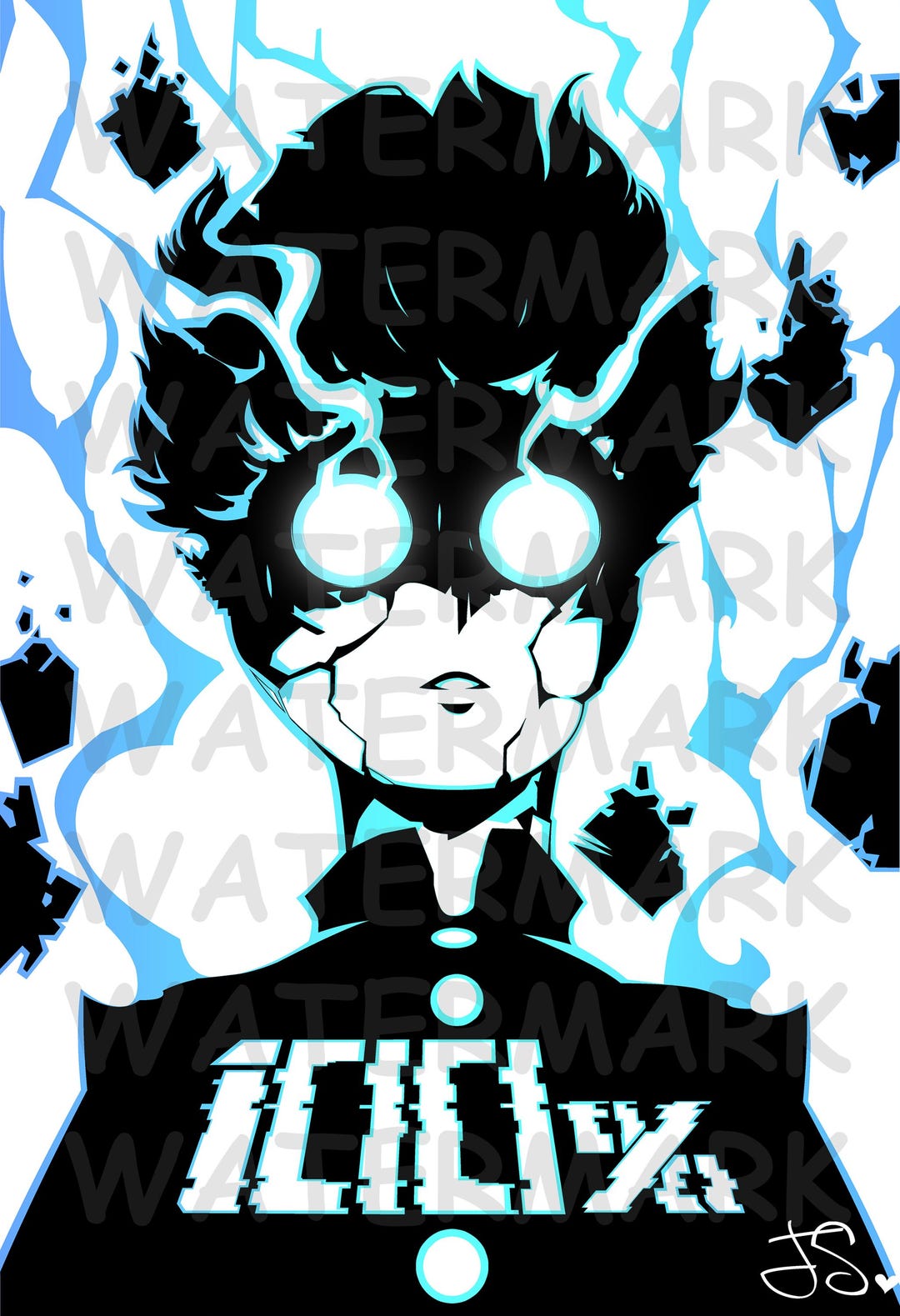 Mob Psycho 100 Anime Poster - Etsy