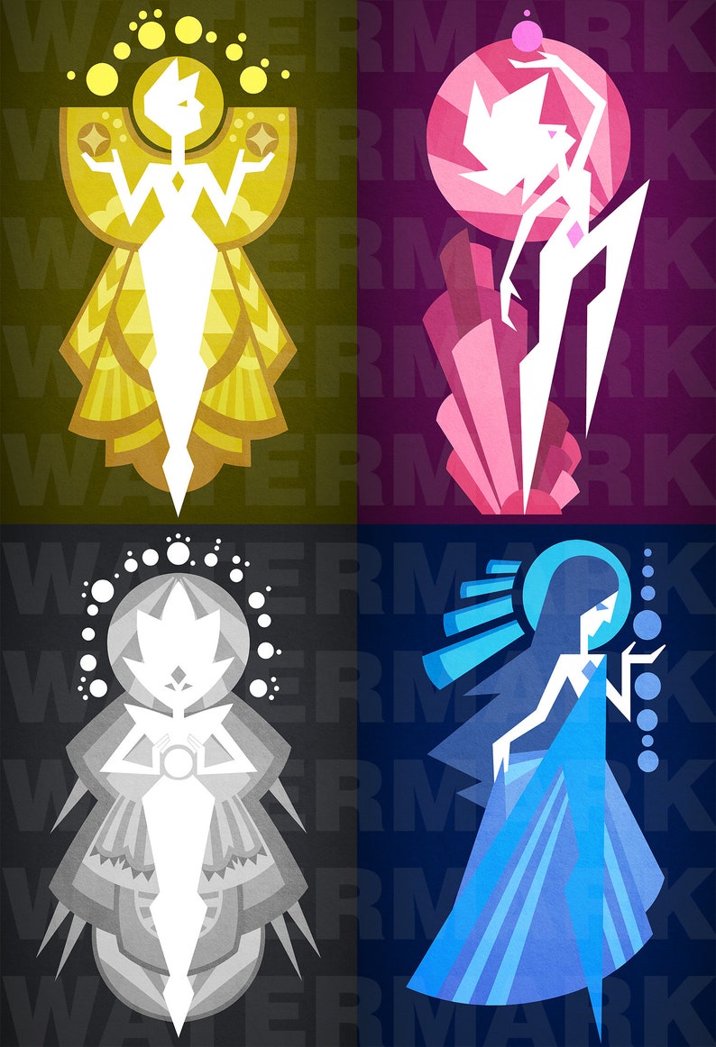 Steven Universe: Diamond Mural Posters V2 | Etsy