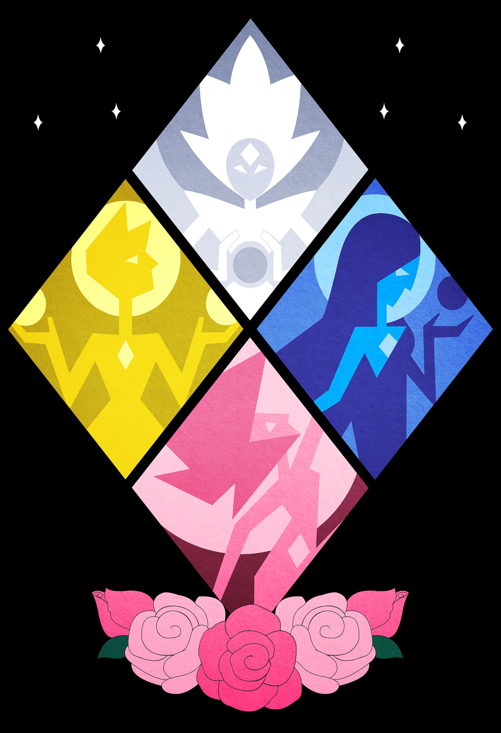 Cartel del mural de diamantes Steven Universe Future | Etsy