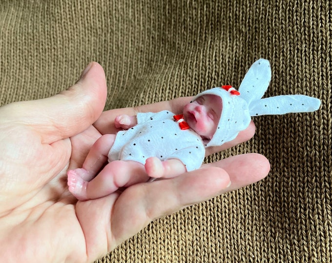 Mini Silicone Baby 3 Inch Full Body Silicone Bonny (8cm), Painted ...