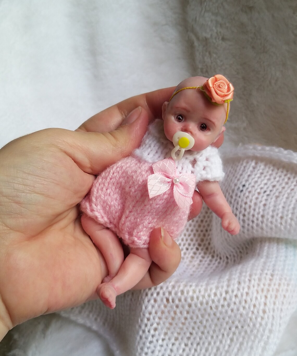 Mini silicone baby doll full body silicone baby Nata 5 inch | Etsy