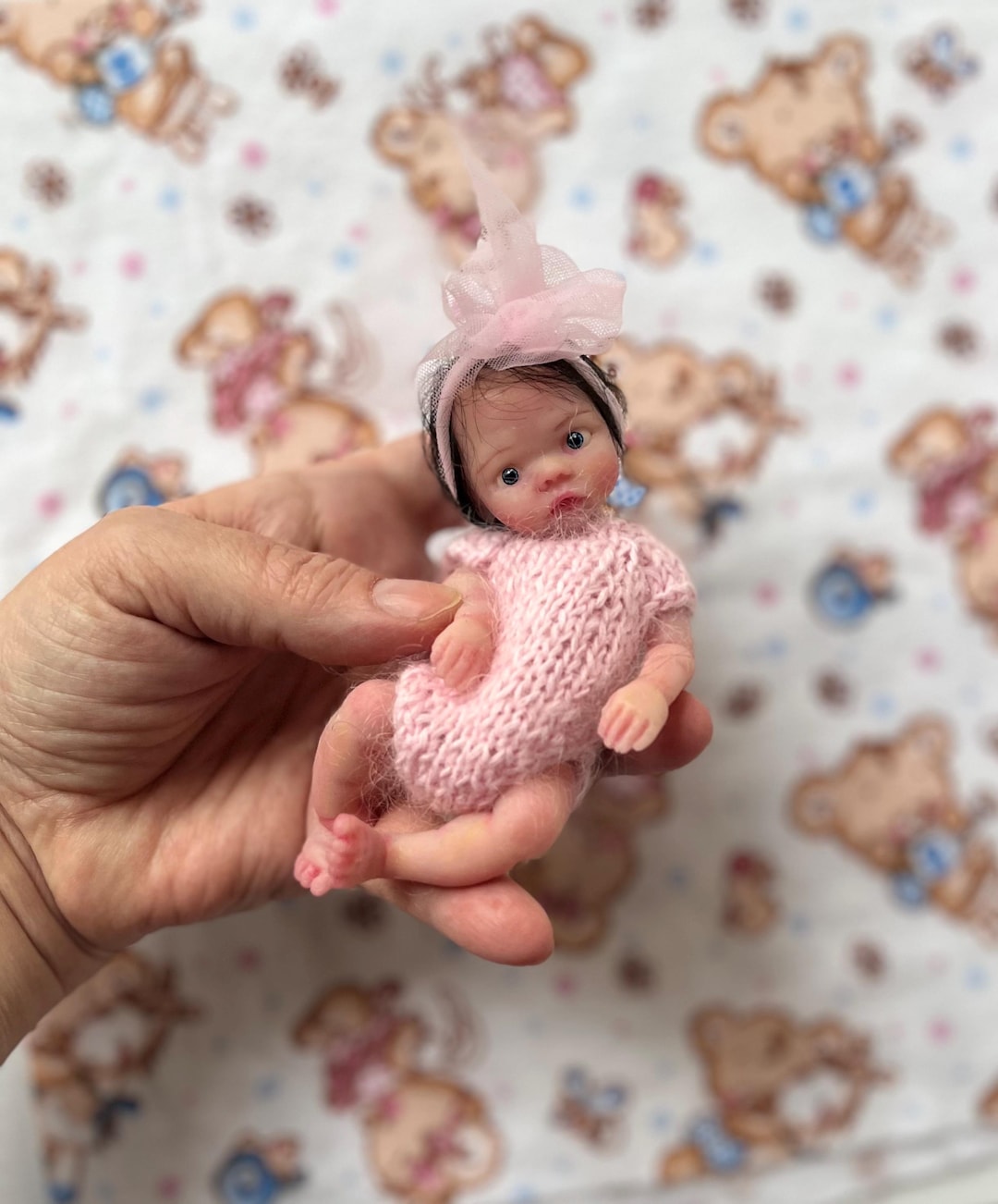 Mini Silicone Baby Doll 5 Inch Full Body Olivia (13cm), Painted ...