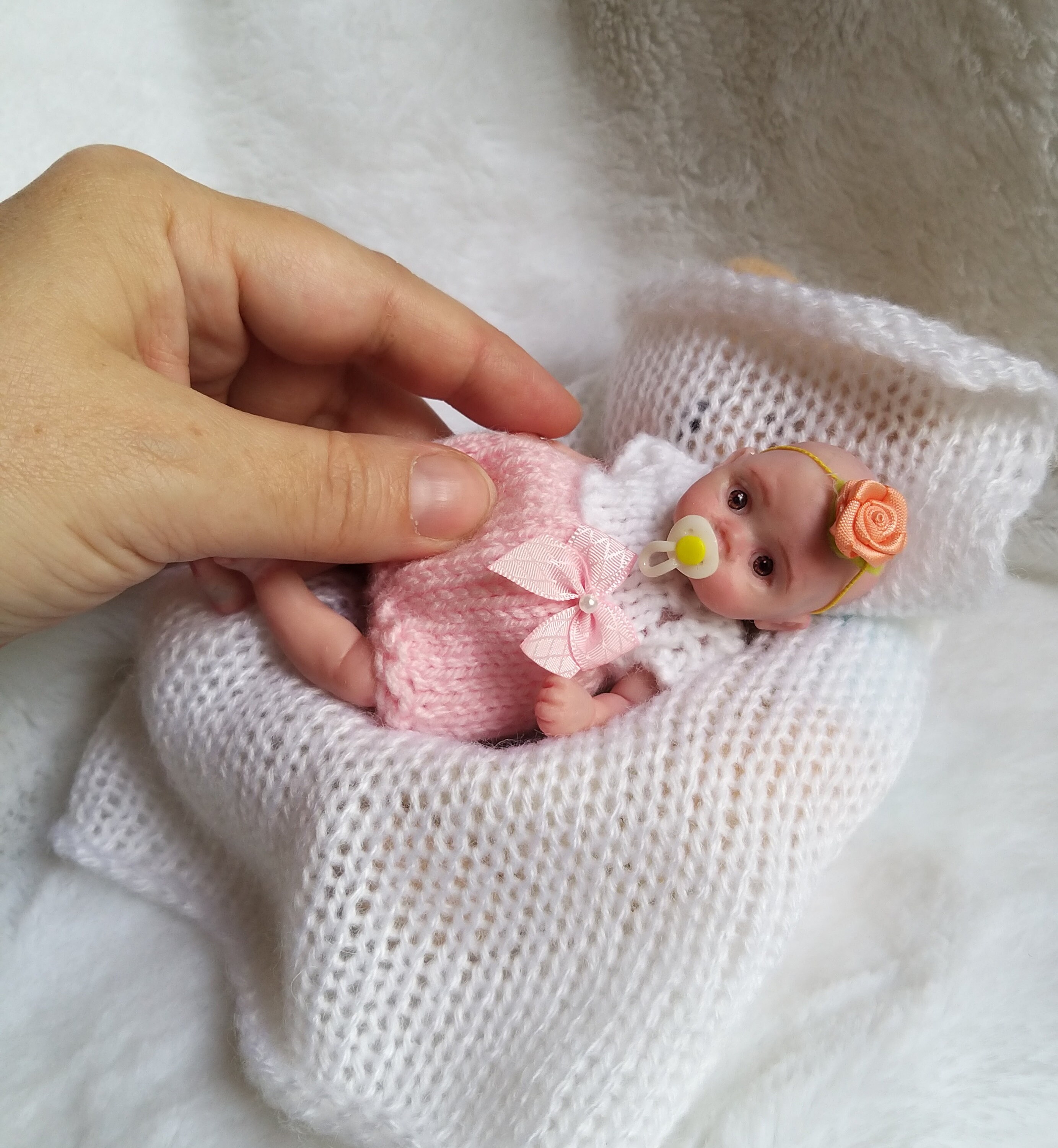 Mini silicone baby doll full body silicone baby Nata 5 inch | Etsy