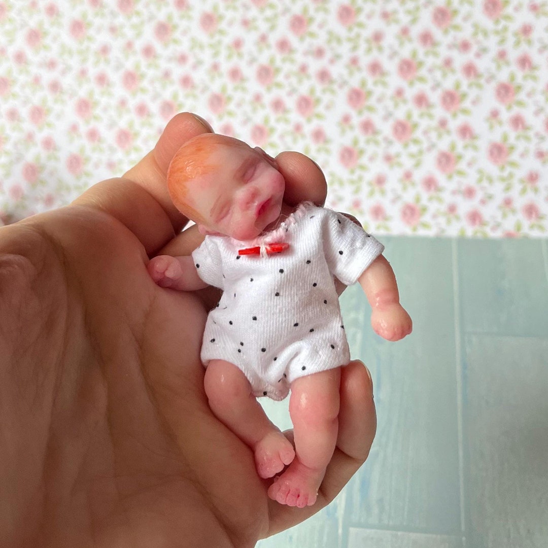 3 Inch Silicone Baby Doll Bonny, Open Mouth , With Pacifier, Miniature ...