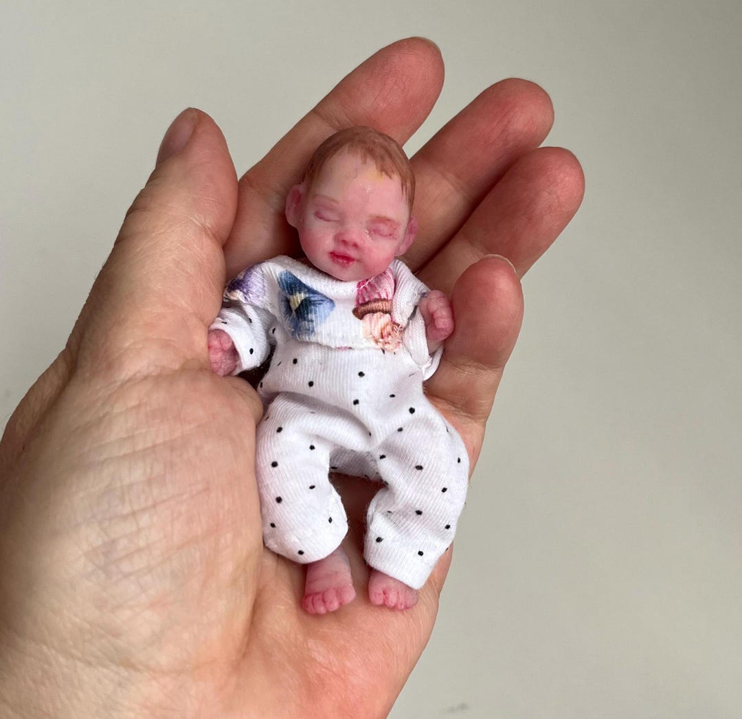 Miniature Baby Doll Full Silicone 3 Inch Nelly, 1/6 Scale, Gift for ...
