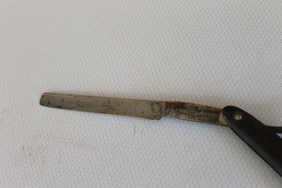 Antique Straight Razor Old German Razor CROWN & SWORD Rare | Etsy