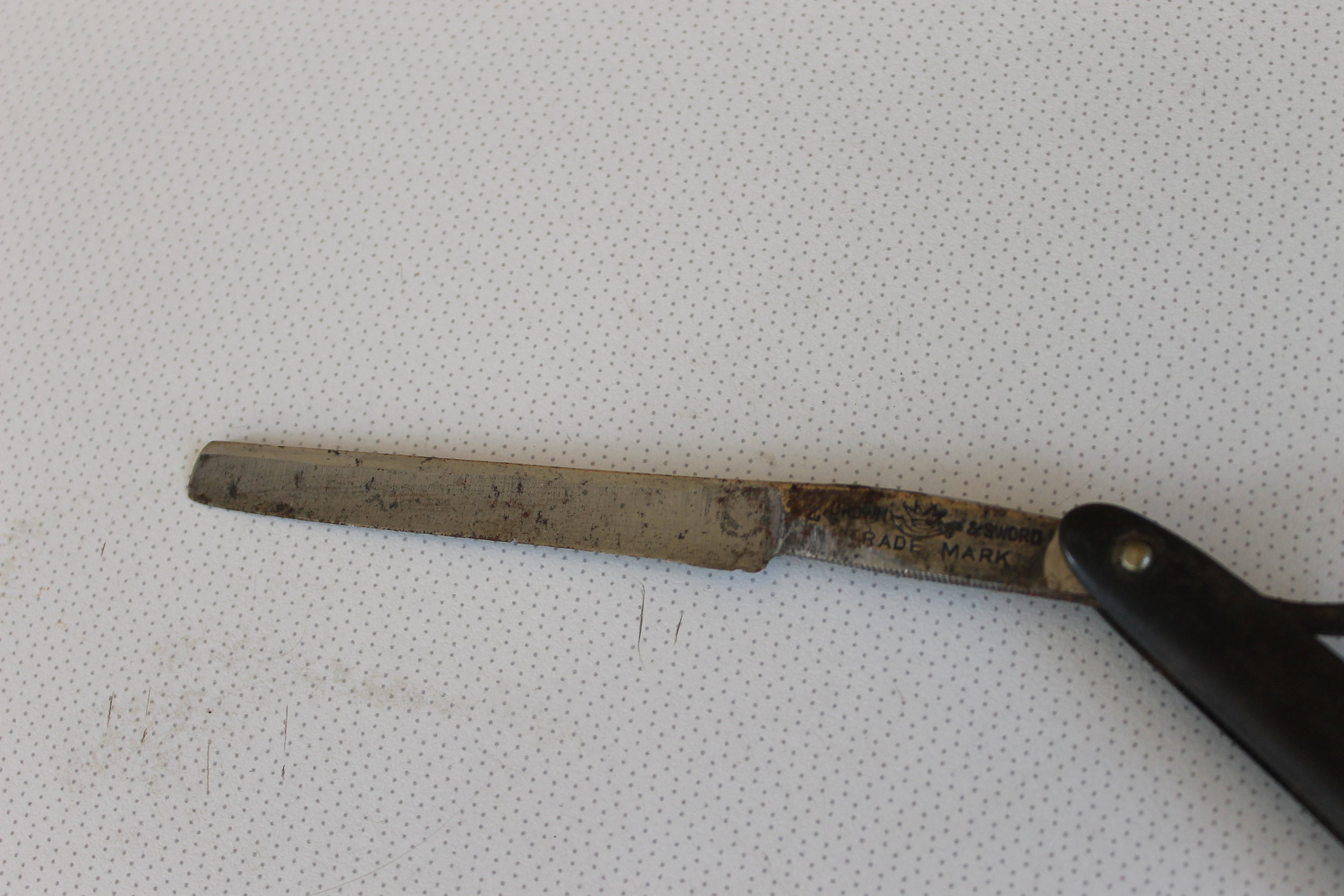 Antique Straight Razor Old German Razor CROWN & SWORD Rare | Etsy