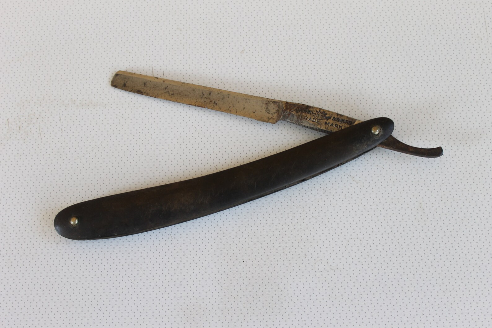 Antique Straight Razor Old German Razor CROWN & SWORD Rare | Etsy