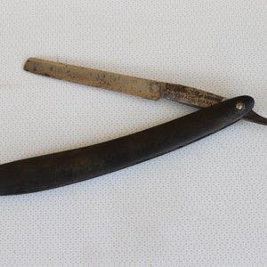 Antique Straight Razor, Old German Razor CROWN & SWORD, Rare Straight ...