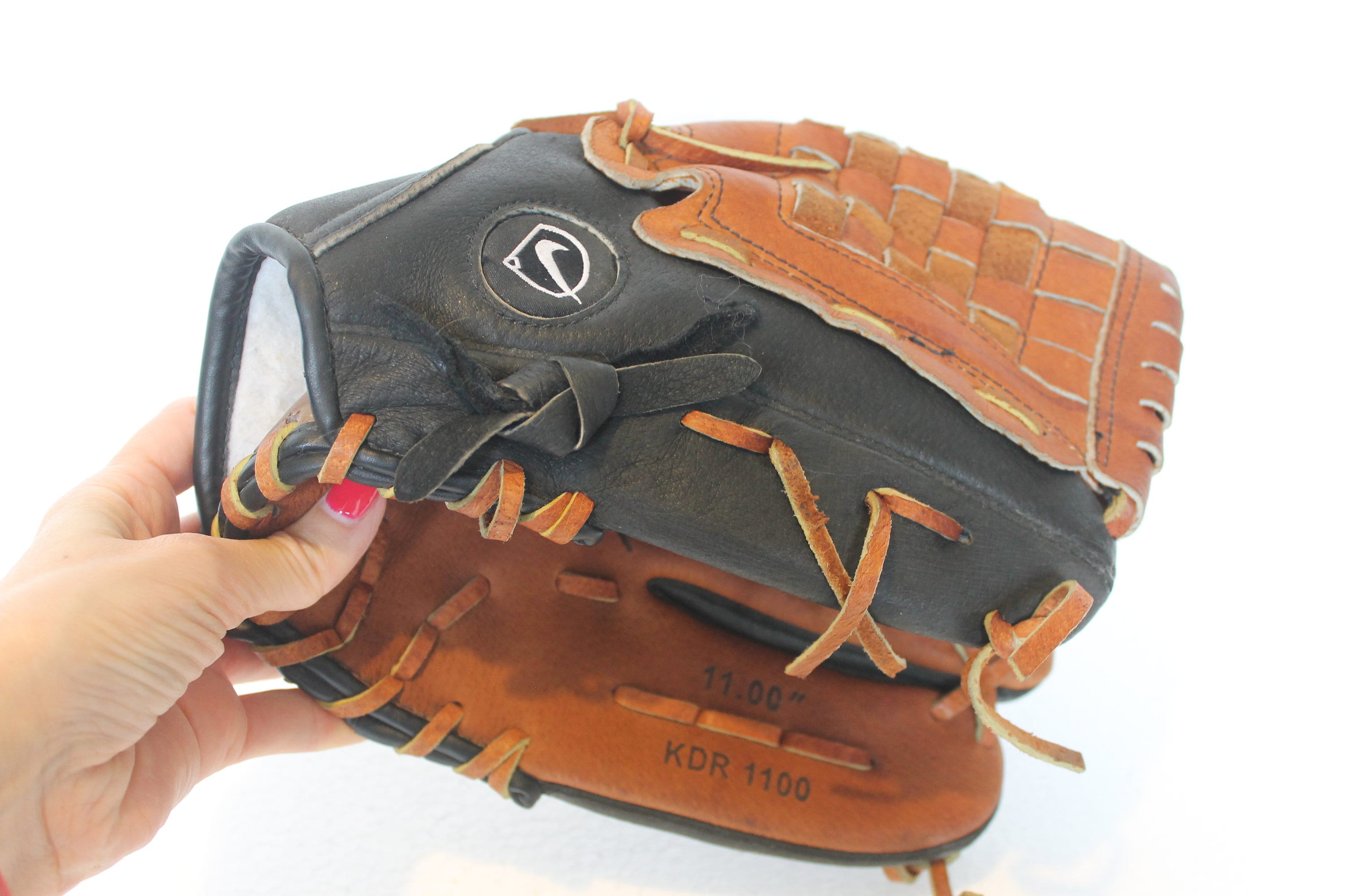 Vintage Baseball Glove Nike Series Diamond Ready Brown Black | Etsy