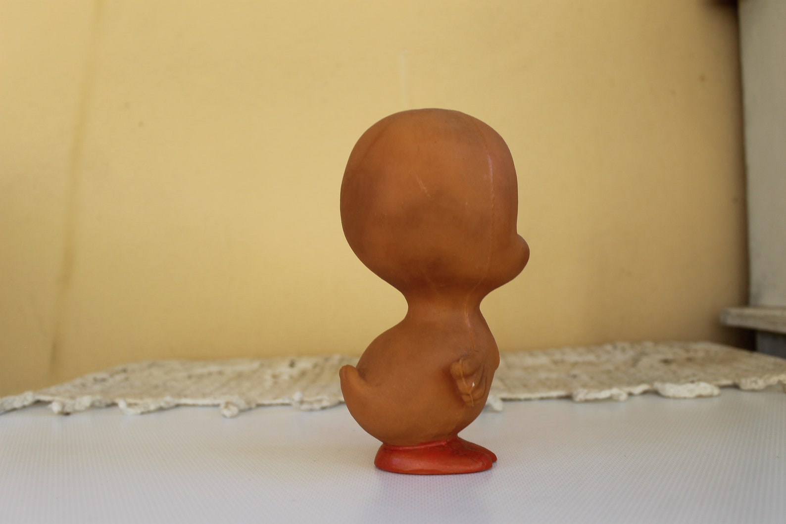 Vintage Big Rubber Toy Yellow Duckling Old Soviet Collectible | Etsy