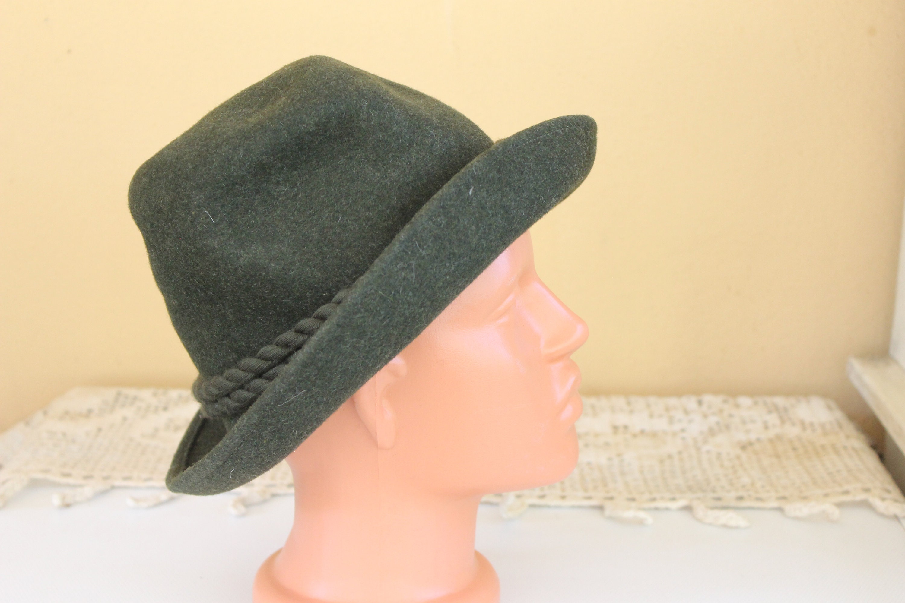 Vintage Hat Fedora Hat Original Ischler Hut REINE HANDERBEIT - Etsy