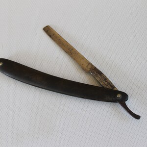 Antique Straight Razor, Old German Razor CROWN & SWORD, Rare Straight ...