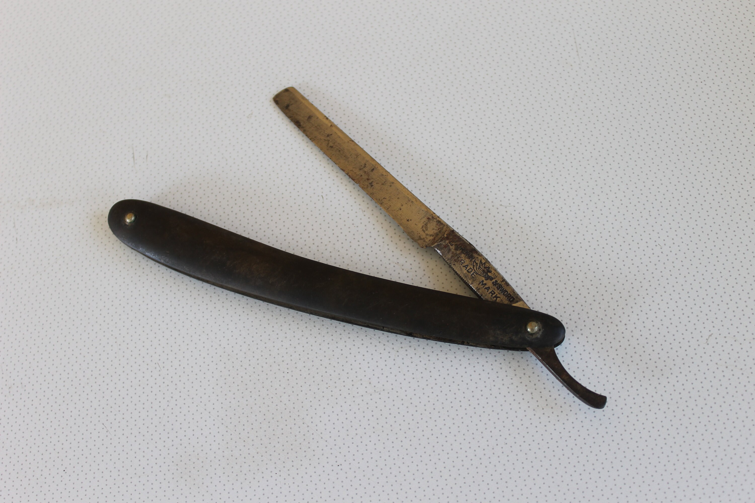 Antique Straight Razor Old German Razor CROWN & SWORD Rare | Etsy