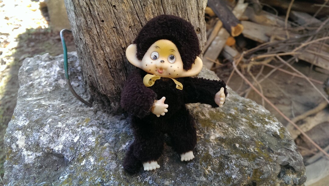 Vintage Monkey Monchichi Small Brown Monkey Monchichi - Etsy