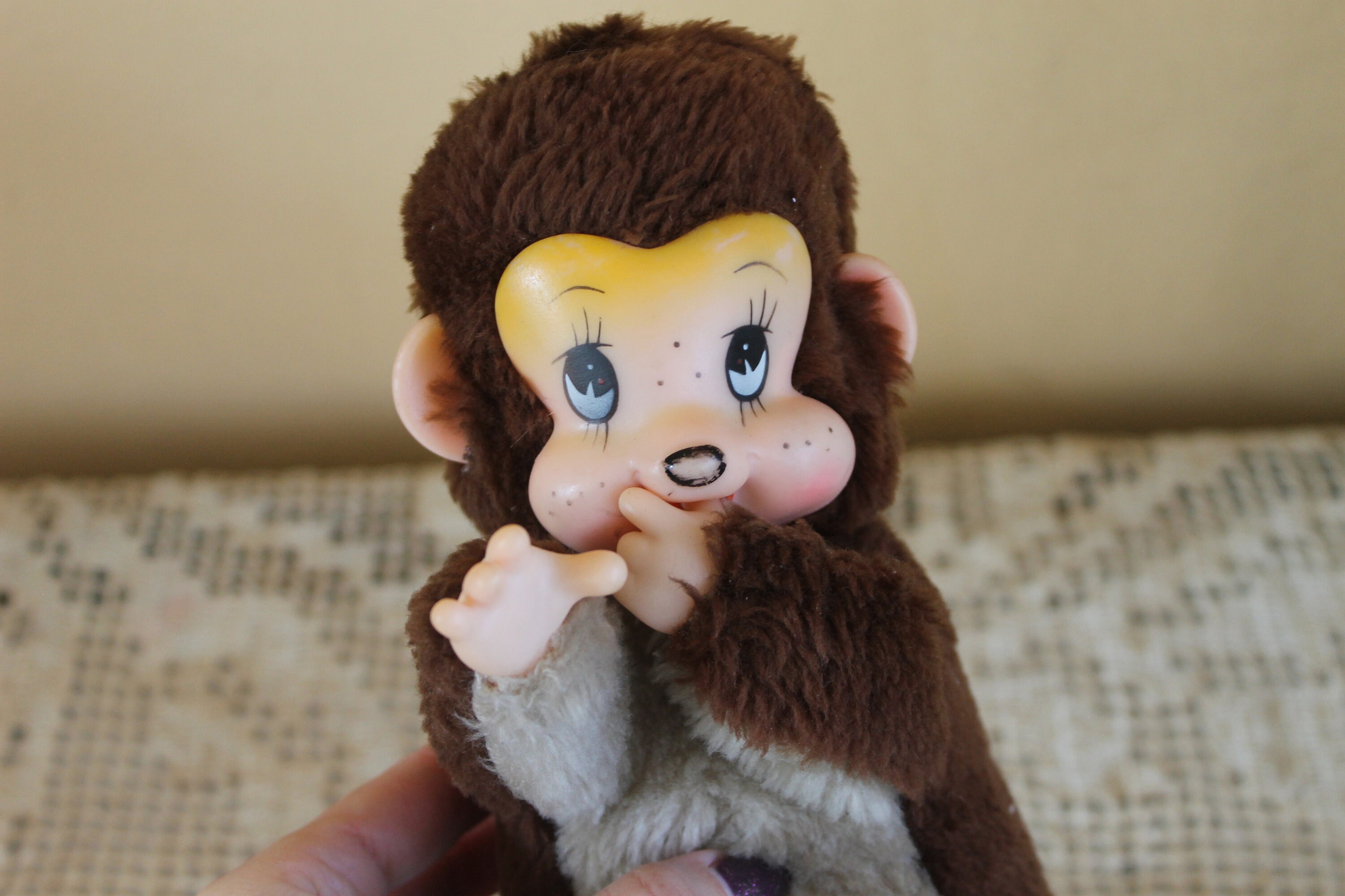 Vintage Toy Monkey Monchichi Stuffed Monkey Monchichi | Etsy