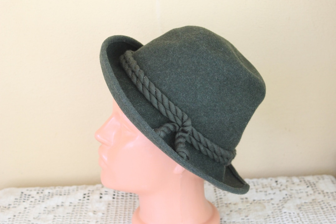 Vintage Hat, Fedora Hat, Original Ischler Hut REINE HANDERBEIT Fedora ...