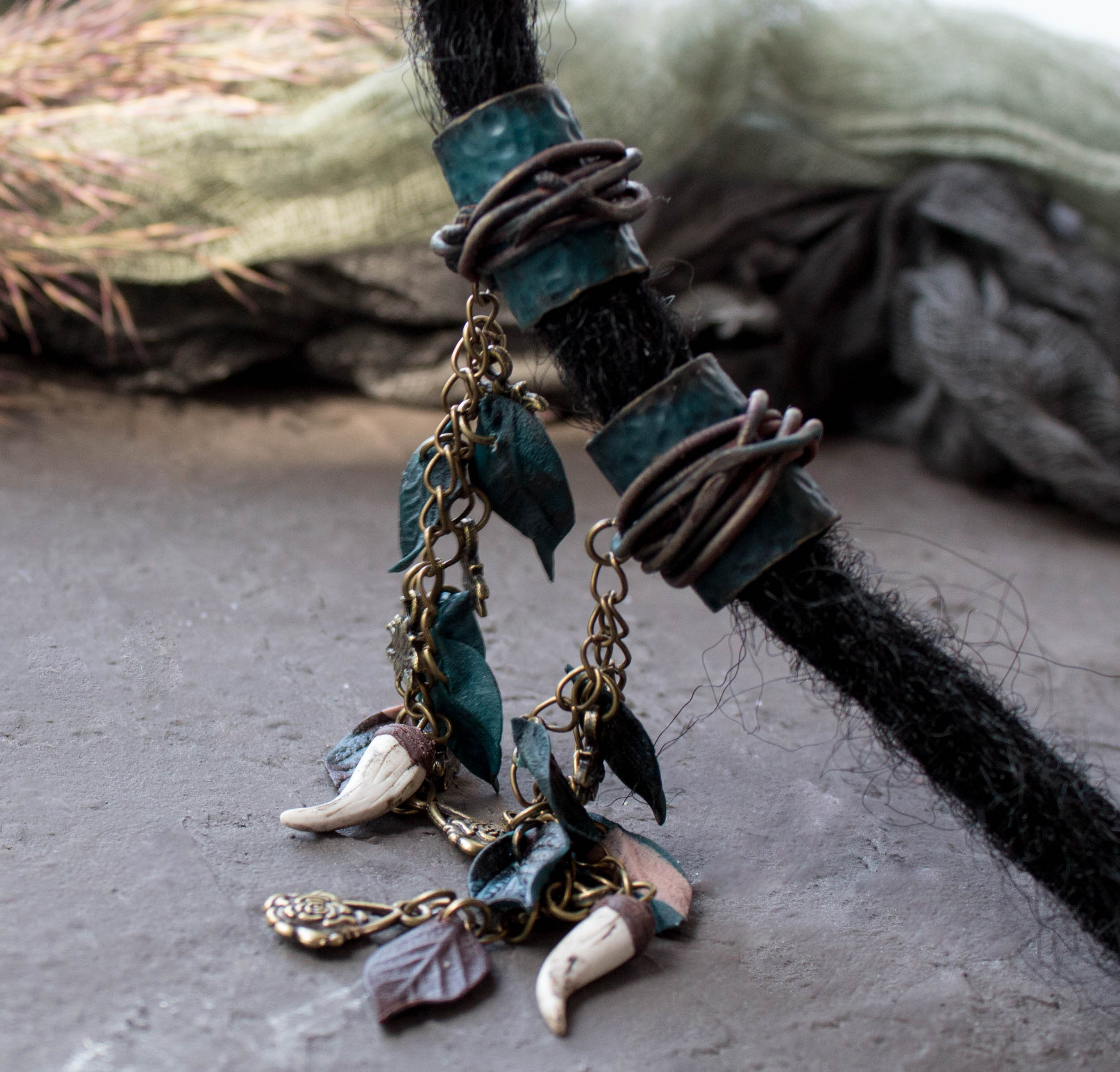 Dangle Dread Beads Long Chain Charm Dreadlock Accessory - Etsy