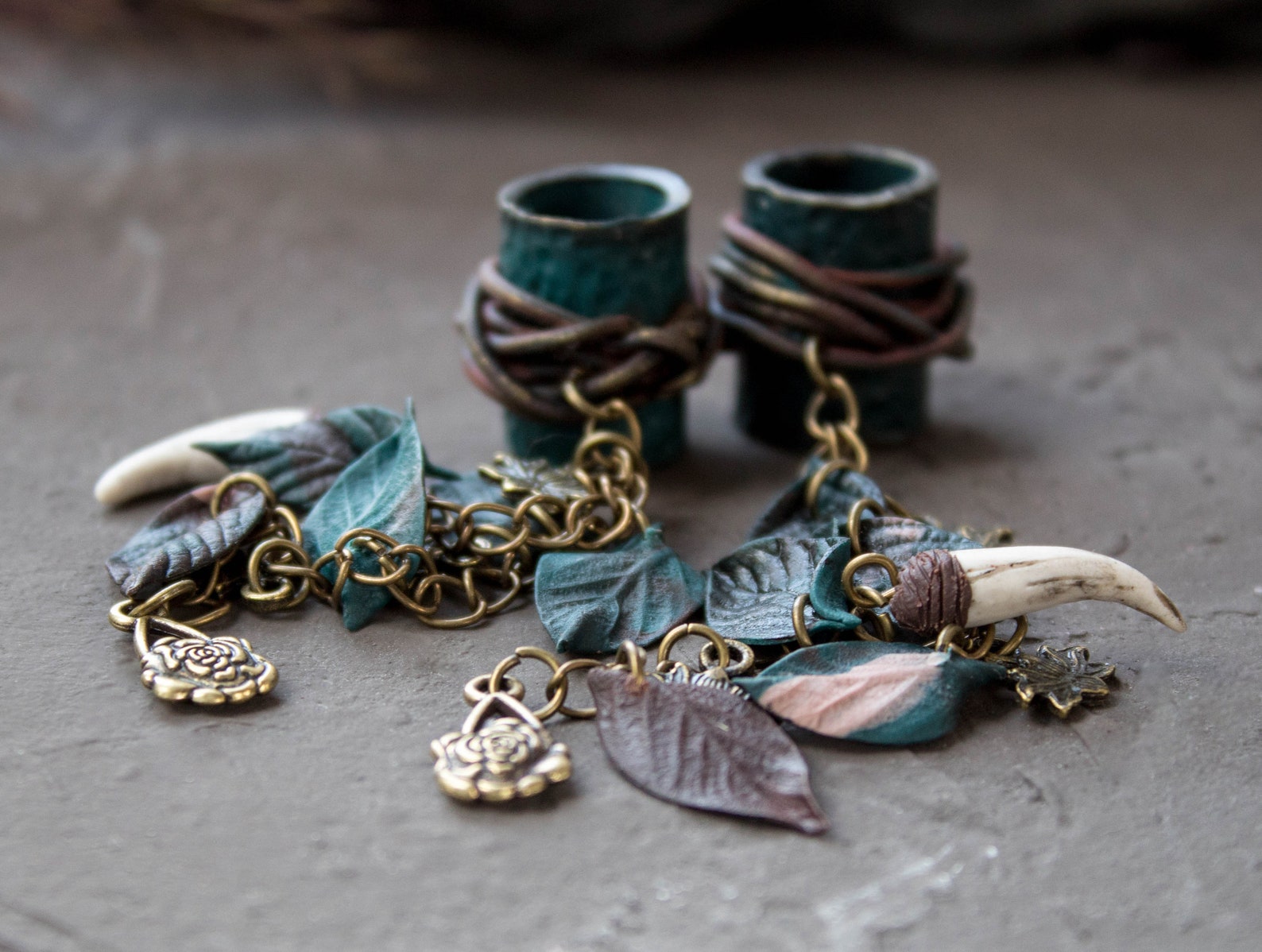 Dangle Dread Beads Long Chain Charm Dreadlock Accessory - Etsy