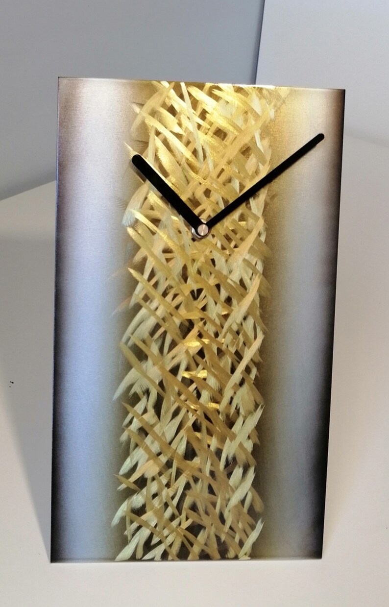 Contemporary Table Clock Yellow Modern Desk Clock Modern - Etsy