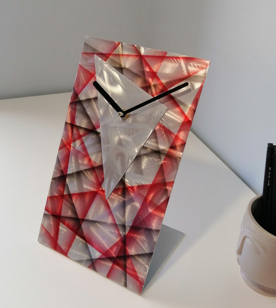 Abstract Table Decor Minimal Table Decor Red Black Modern - Etsy