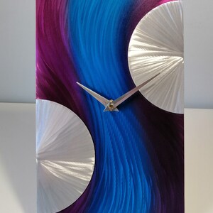 Modern Purple-blue Desk Clock Contemporary Desk Clock Office - Etsy