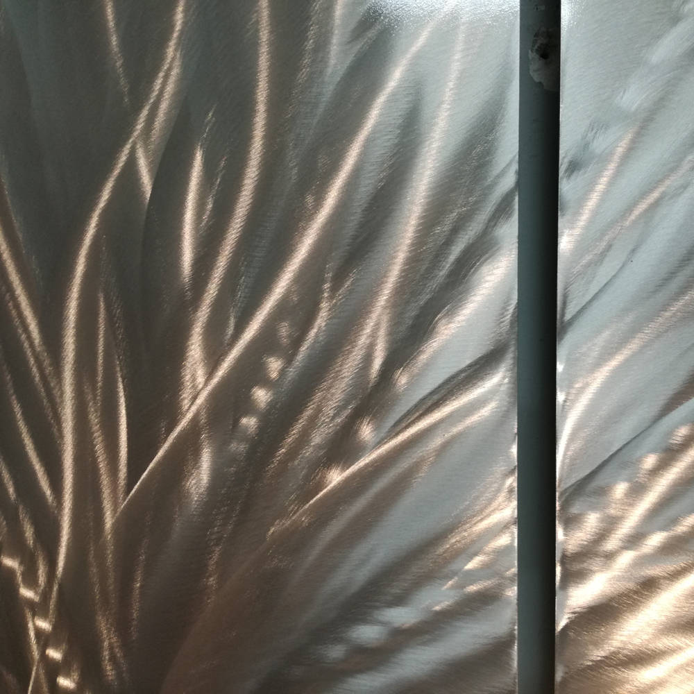 Modern Metal Wall Art Natural Silver Aluminum Wall Art Five - Etsy