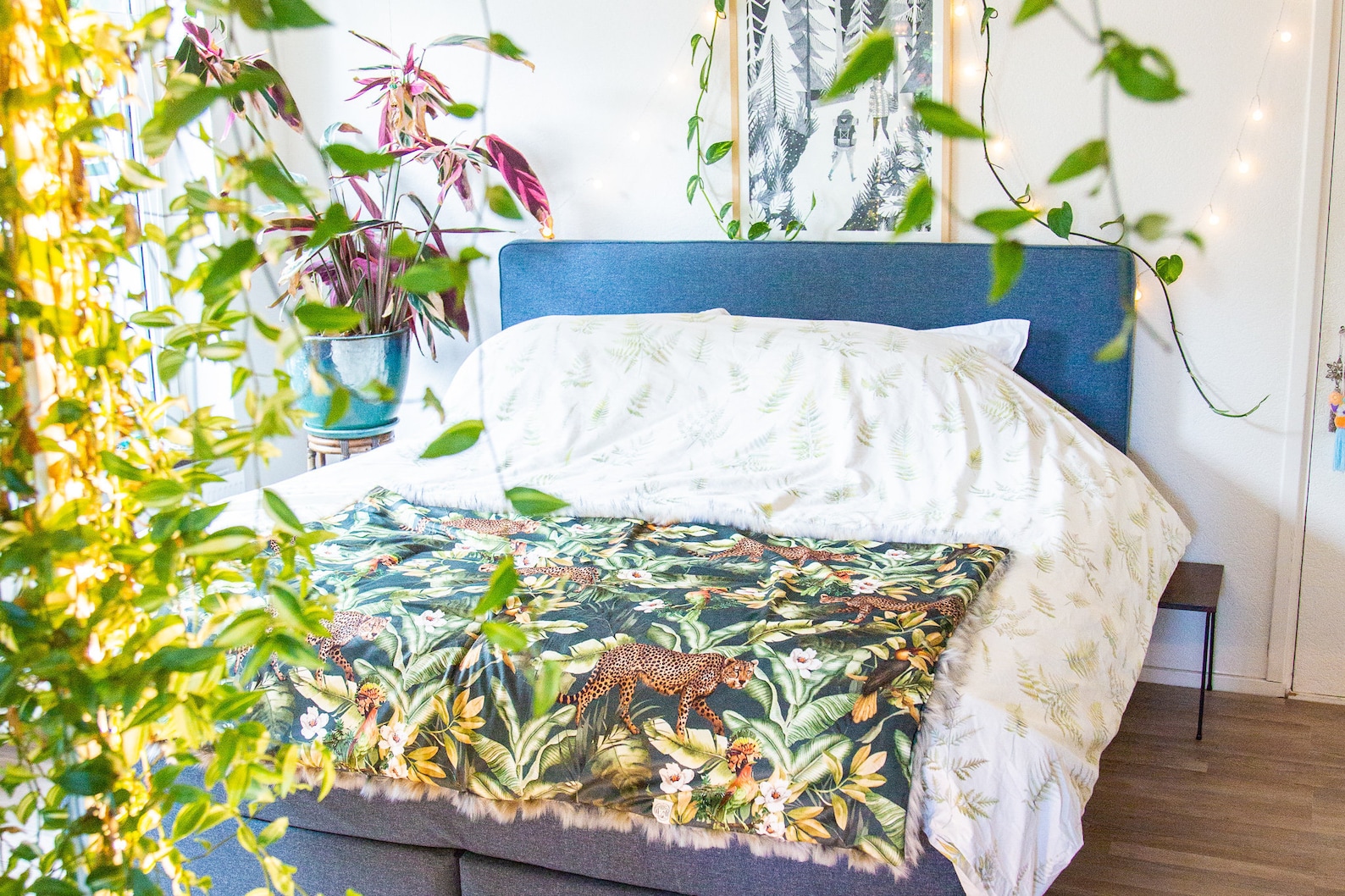 The velvet jungle throw with high-end faux fur | Etsy