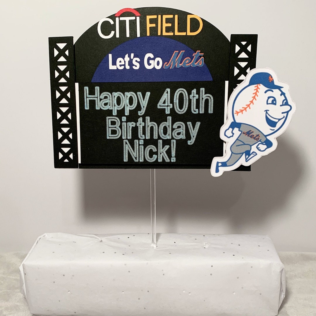 NY Mets Birthday Cake Topper/ny Mets Birthday Party/citi Field Cake ...