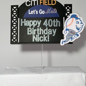 NY Mets Birthday Cake Topper/ny Mets Birthday Party/citi Field Cake ...