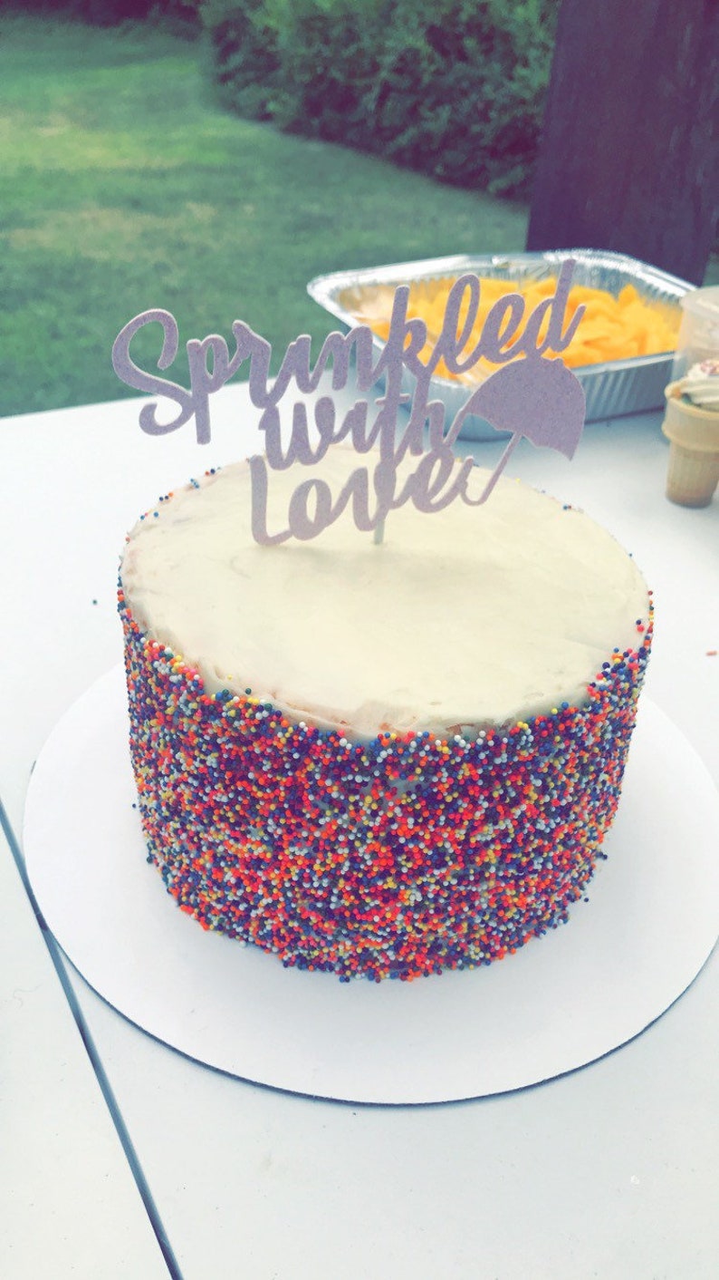 Sprinkle Baby Shower Cake Topper - Etsy