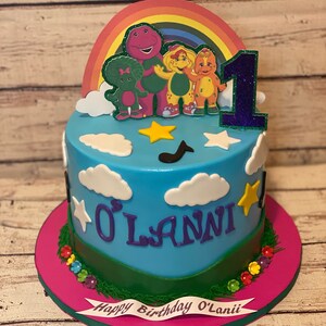 Barney and Friends Cake Topper/barney and Friends Birthday Cake Topper ...