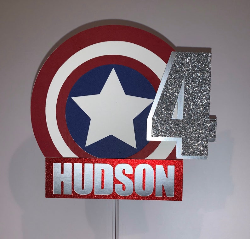Marvel Inspired Captain America Cake Topper/ Captain America - Etsy