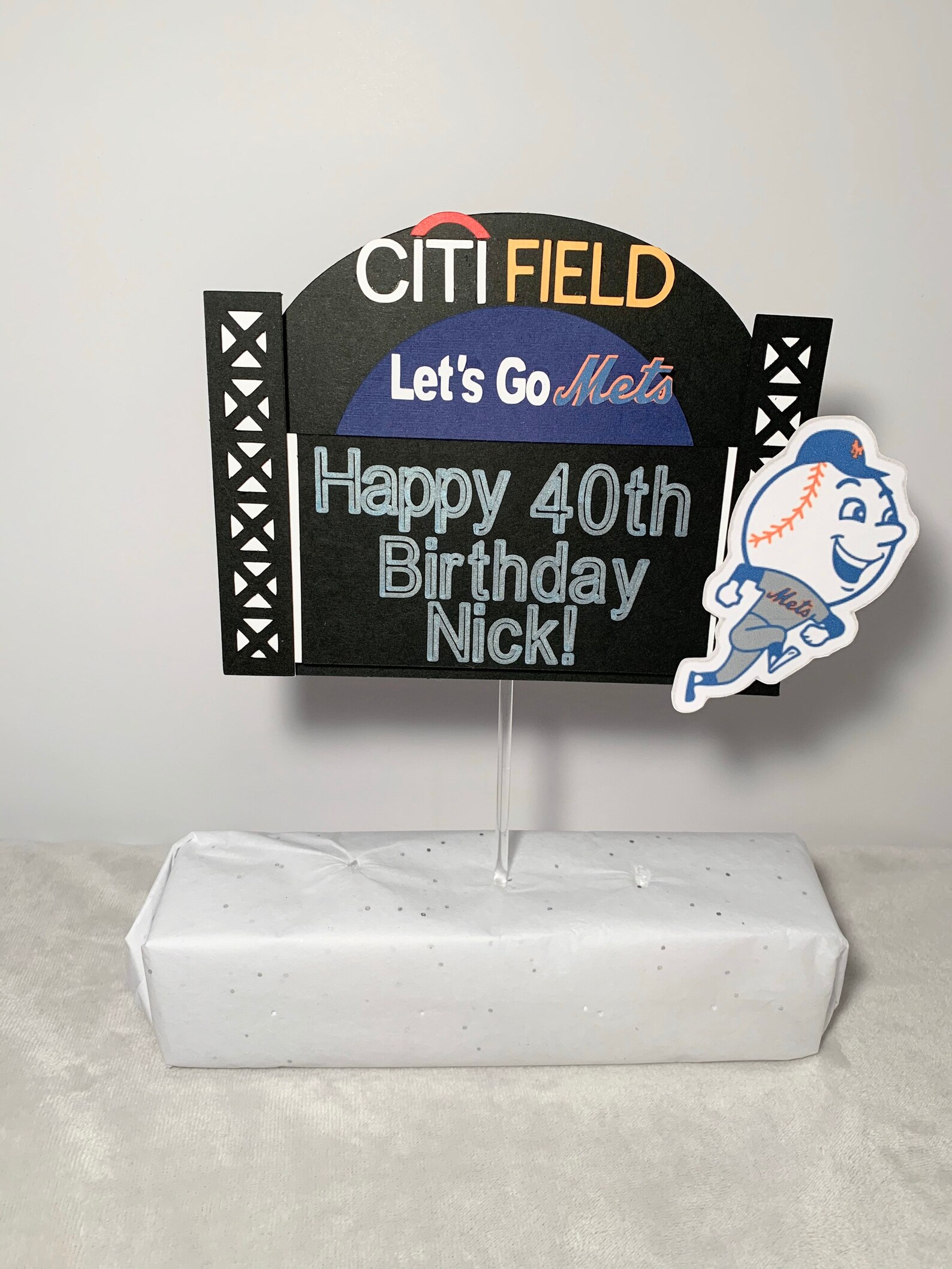 NY Mets Birthday Cake Topper/ny Mets Birthday Party/citi Field Cake ...