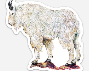 Mountain Goat Sticker - Etsy