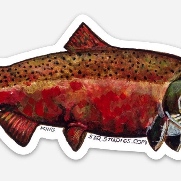 King Salmon Decal - Etsy